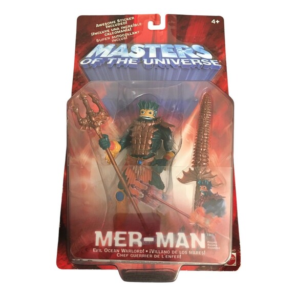 Mattel | Toys | Mattel Motu Masters Of The Universe 20 Figure Merman ...